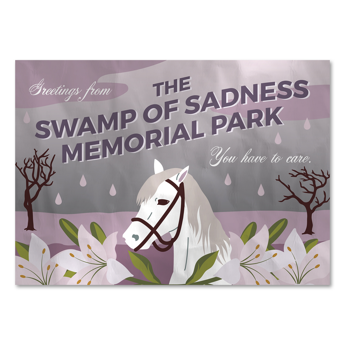 Swamp of Sadness Memorial Park Postcard – The Midnight Society
